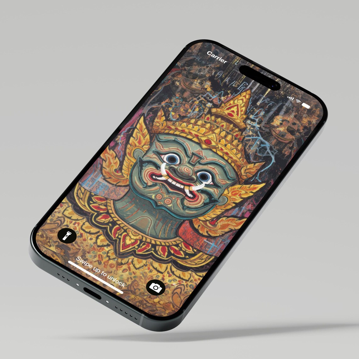 Cambodian Yeak Demon iPhone Wallpaper | Khmer Guardian Phone Background ...
