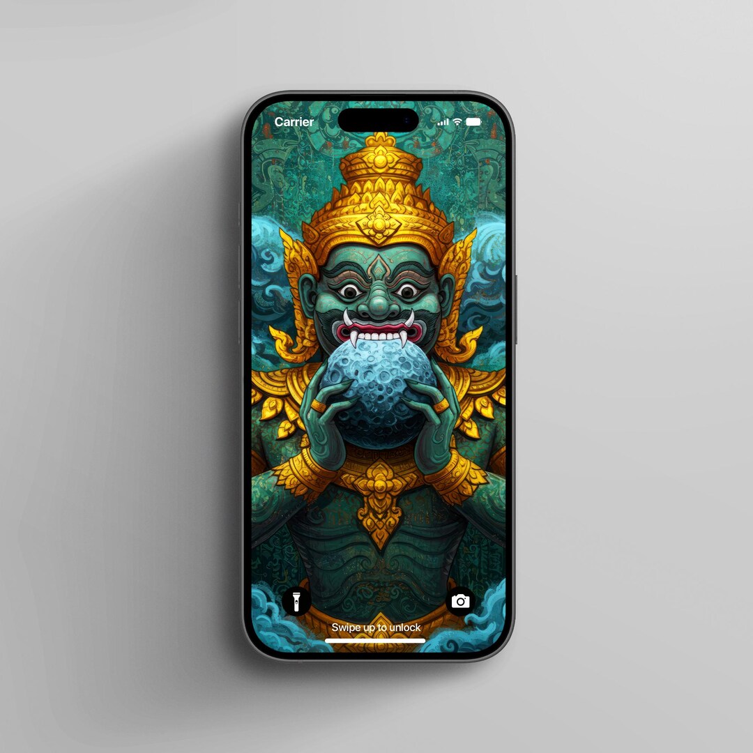 Rahu iPhone Wallpaper | Khmer Mythology Phone Background, Southeast ...