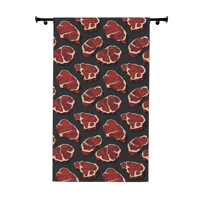 Meat Themed Window Curtain 1 Piece - Etsy
