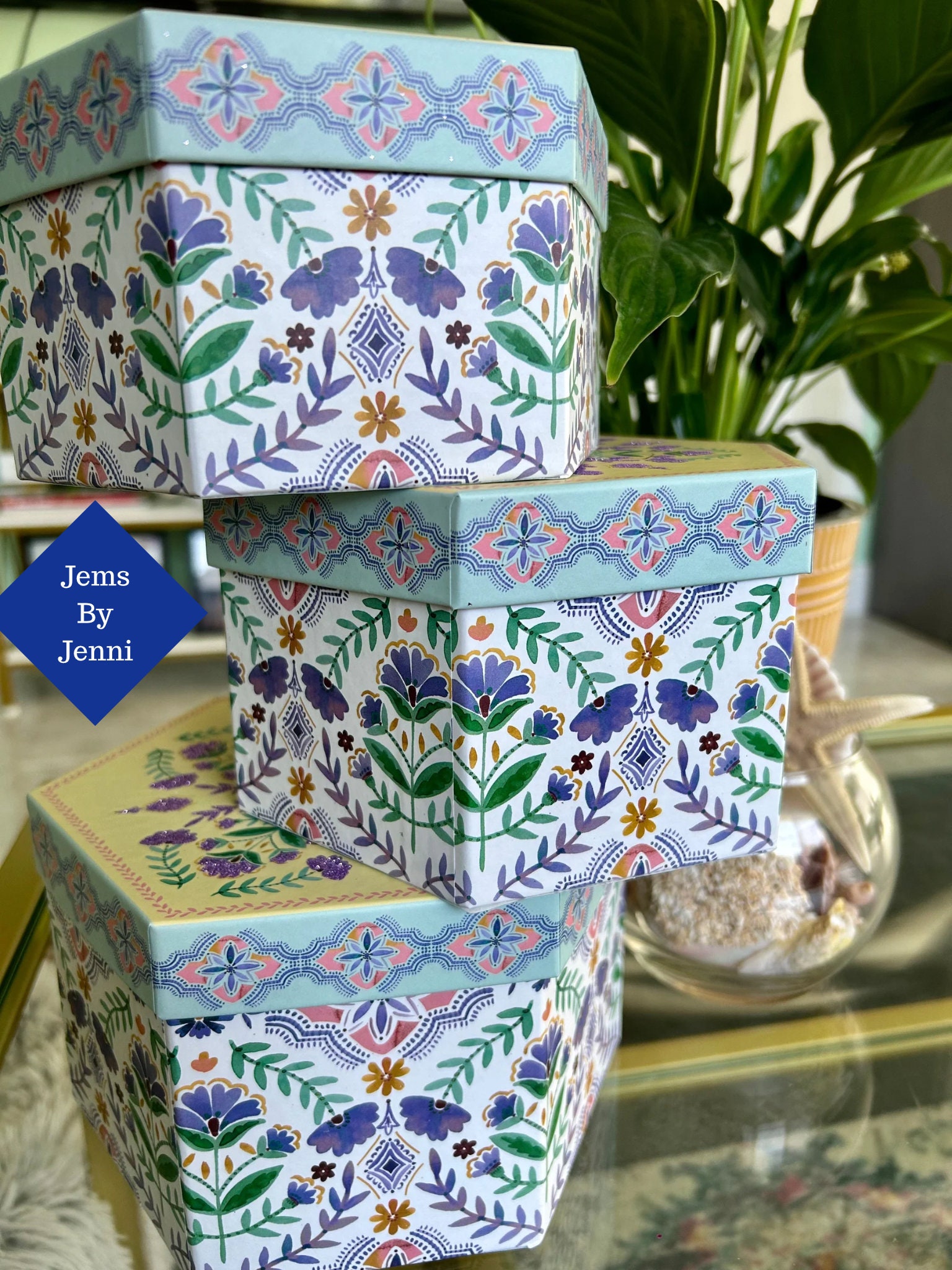 Mystery Ocean Treasure Box- Seashells, Sea Glass, Rocks, Crystals ...