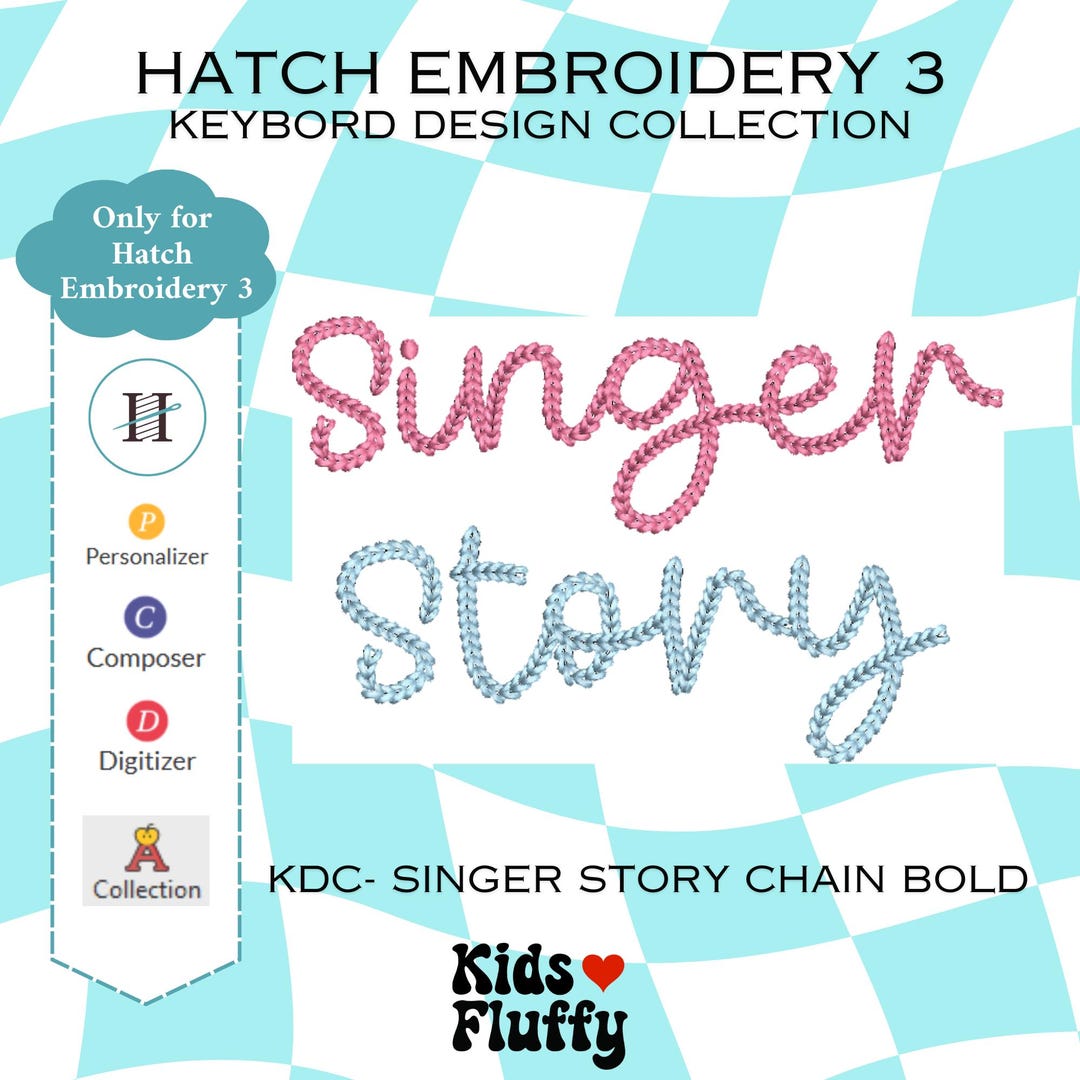 Singer Story Chain Bold Alphabet KDC - Keyboard Design Collection ...