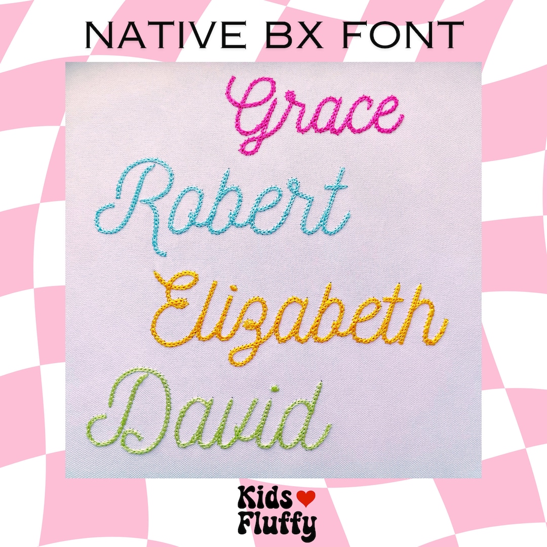 Bx Nickainley Chain Embroidery Font - BX Native Format - BX Embroidery ...