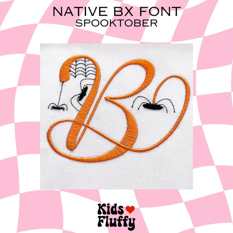 Native BX Font Spooktober - Bx Font - Embroidery - Embroidery Font ...