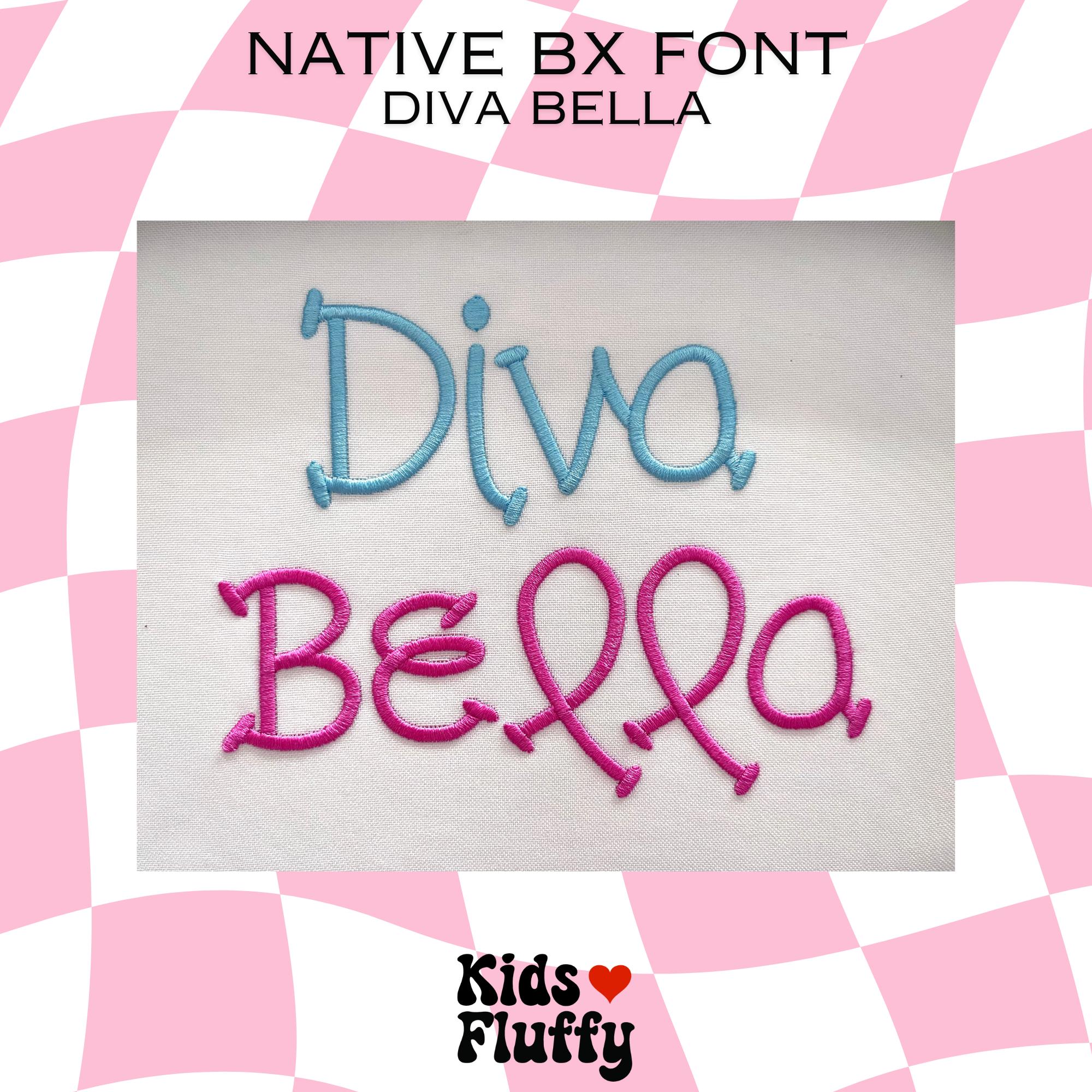 Native BX Font Diva Bella Bx Font Embroidery Font Embrilliance Bx Font ...