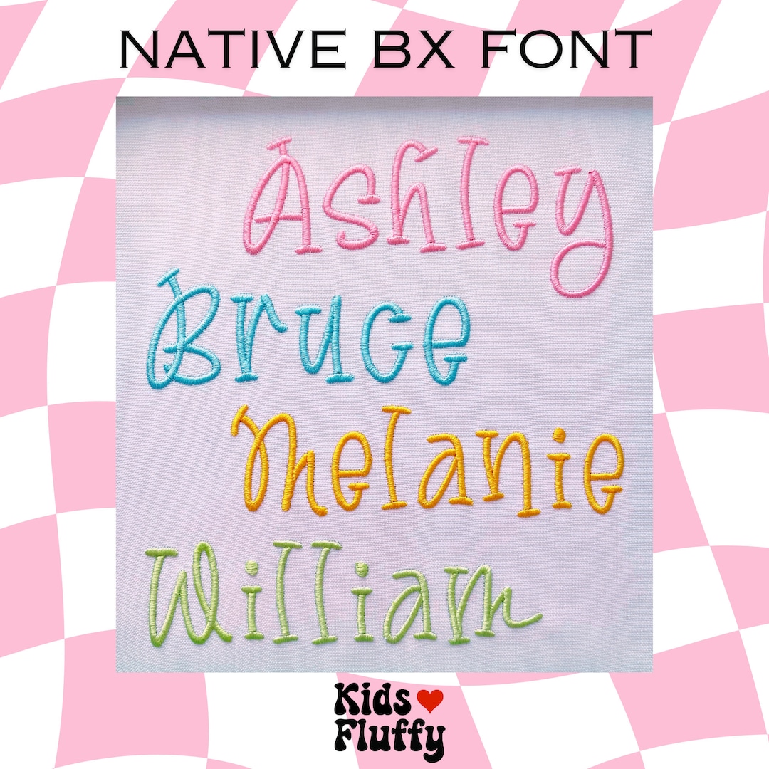 Native Bx Font - Child Dream Bx Font - BX Font - Embroidery Font ...