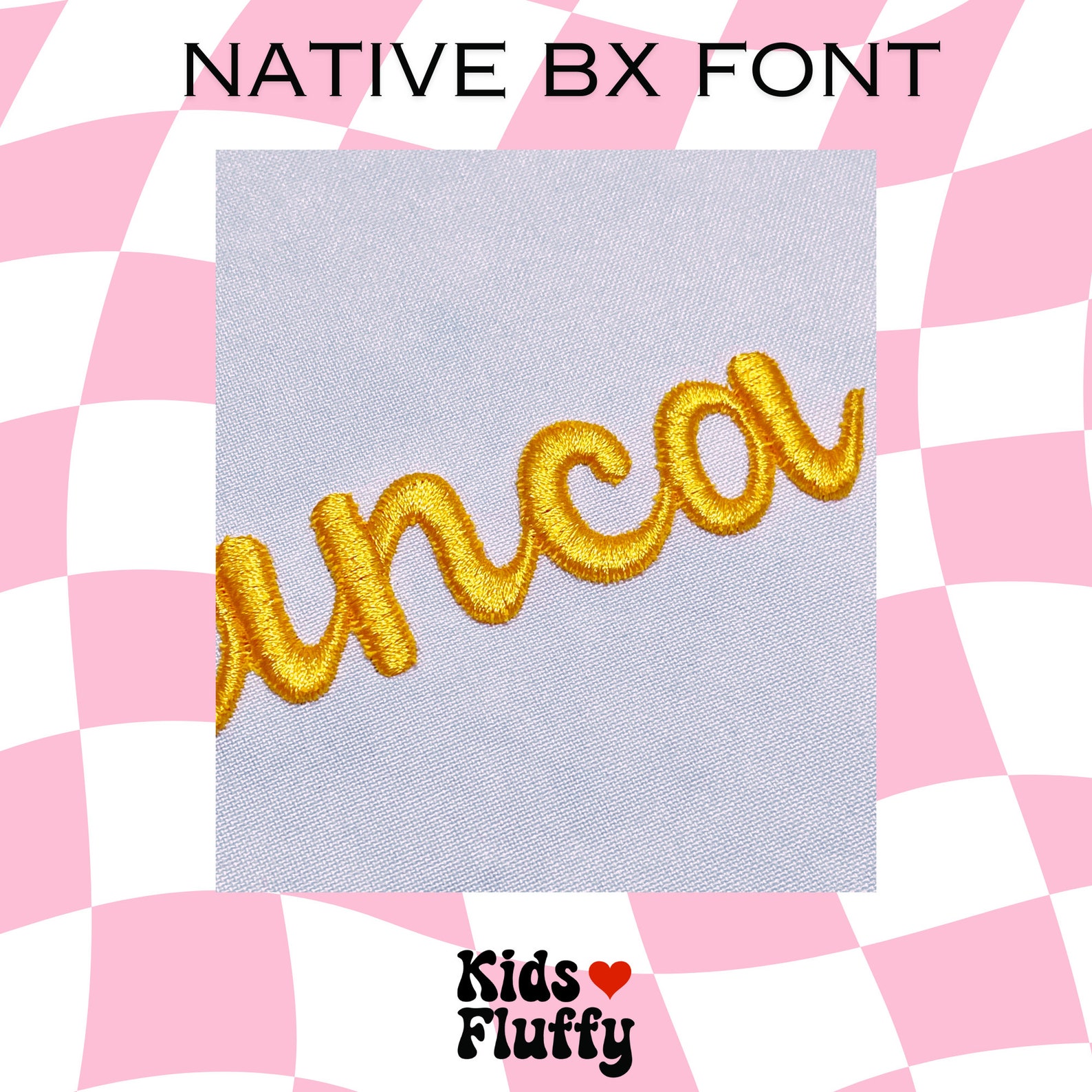 Puffy Foam Font - Native BX Font - Puff Embroidery Font - 3D Embroidery ...