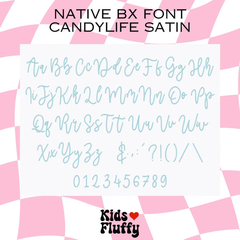 Native BX Font Candylife Satin - Bx Font - Embrilliance Native BX Font ...