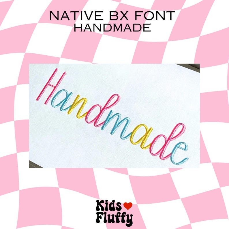 Native BX font Handmade - bx font - native bx font - Embrilliance bx ...
