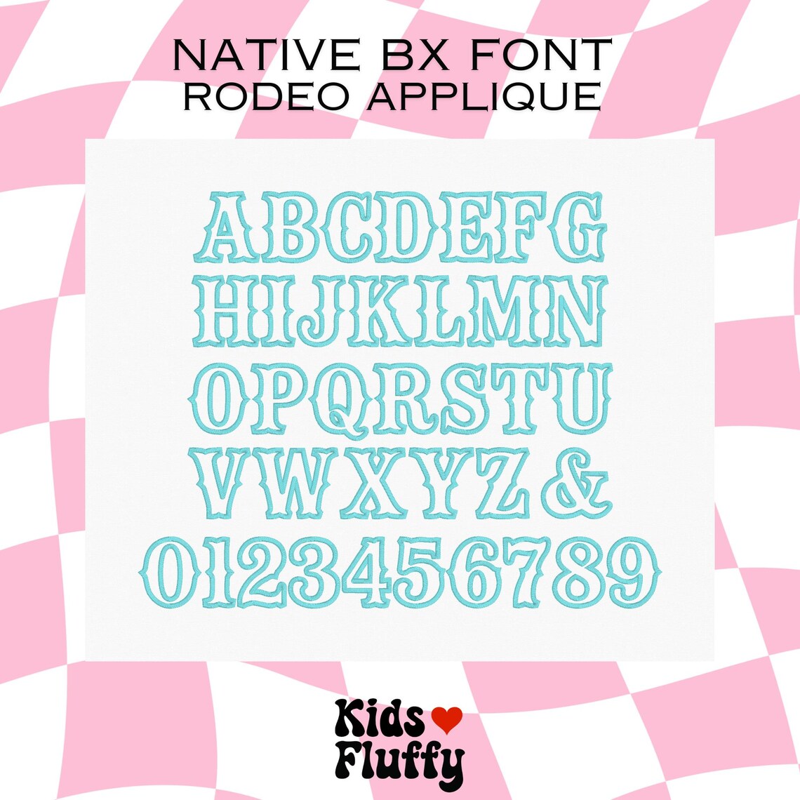 Rodeo Applique Native BX Font – Native BX for Embrilliance – Embroidery ...
