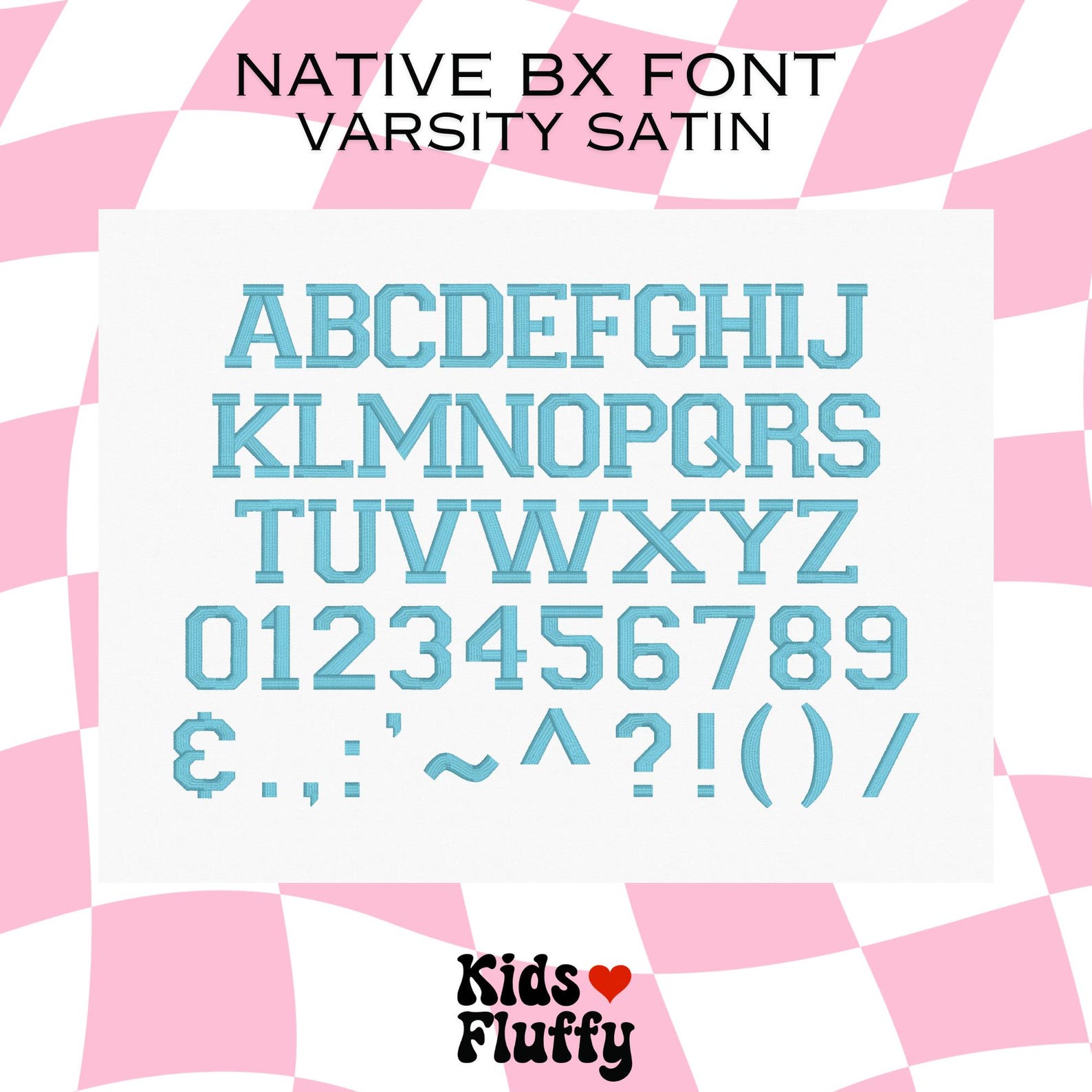 Native BX Font Varsity Satin - Bx Font - Embrilliance Native BX Font ...