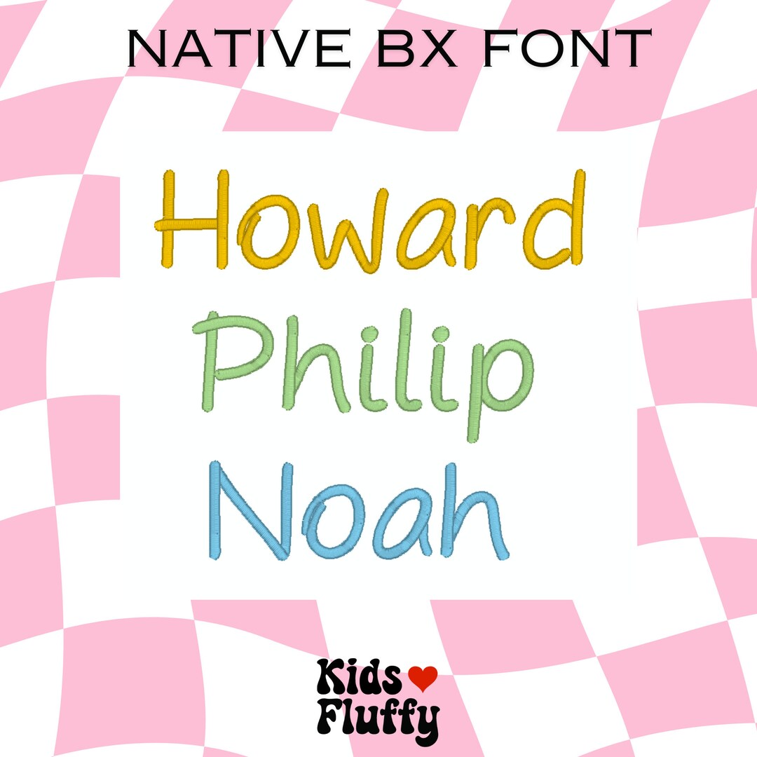 Native BX Font As-cute - BX Font - Embrilliance BX Font - Satin Font ...