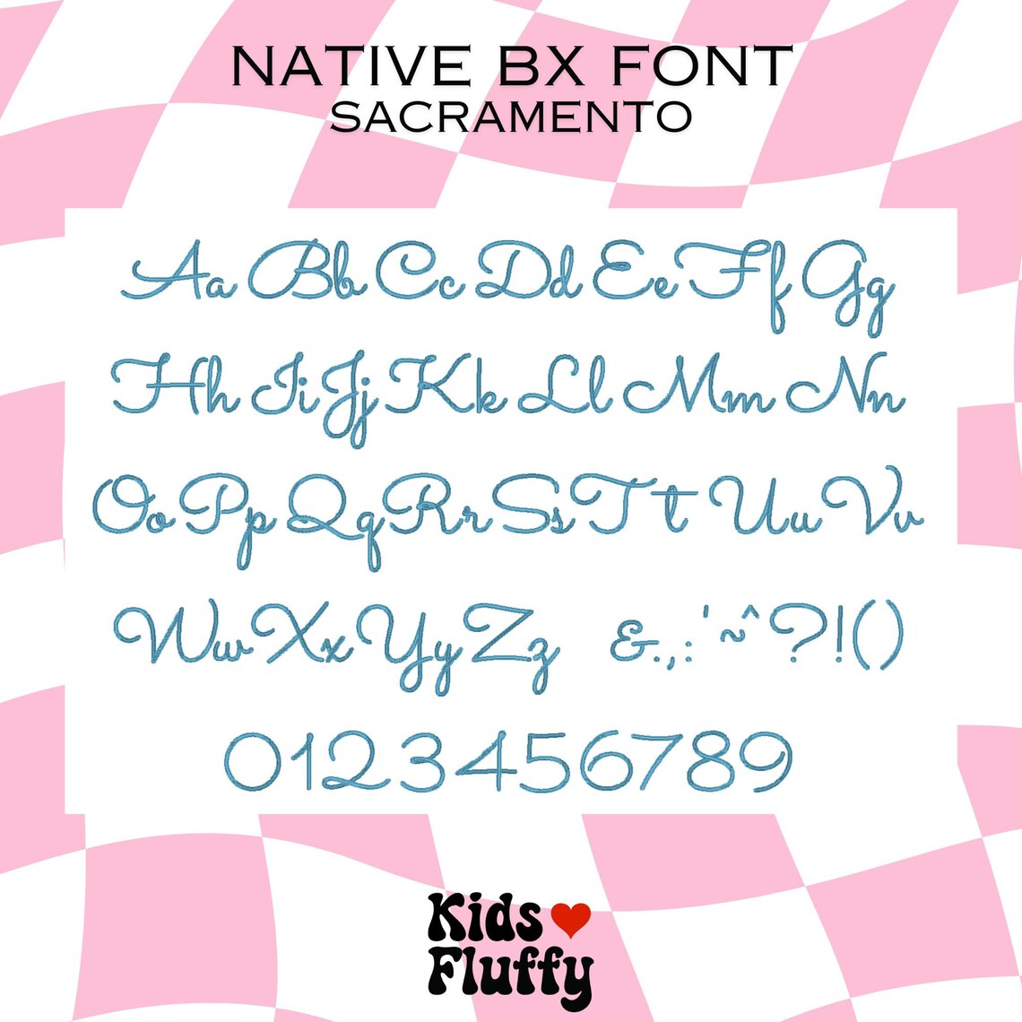 Native BX Font Sacramento - Bx Font - Native Bx Font - Embroidery Font ...