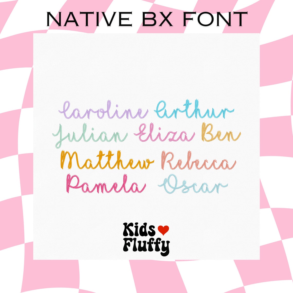 2 Native BX Font Master Applique & Love Glitter Applique Font ...