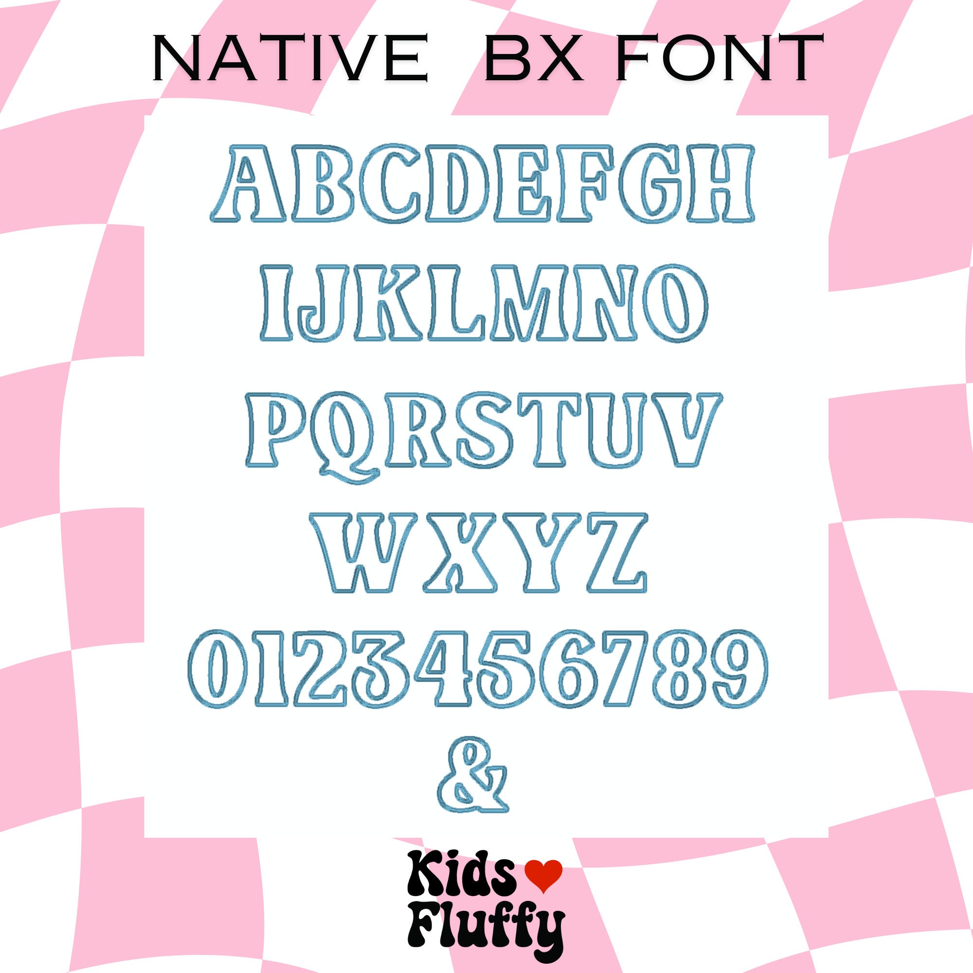 Resnick Applique Native BX Font - Applique Bx Font - Embroidery ...