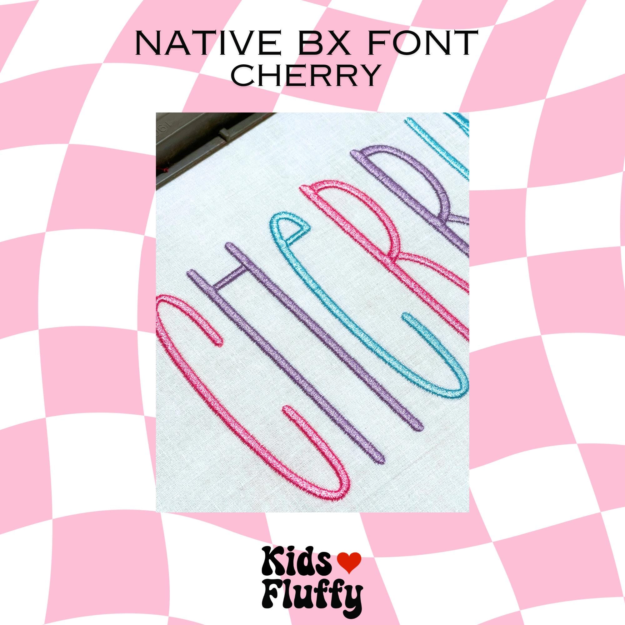 Native BX Font Cherry - Bx Font - Embrilliance Native BX Font - for ...