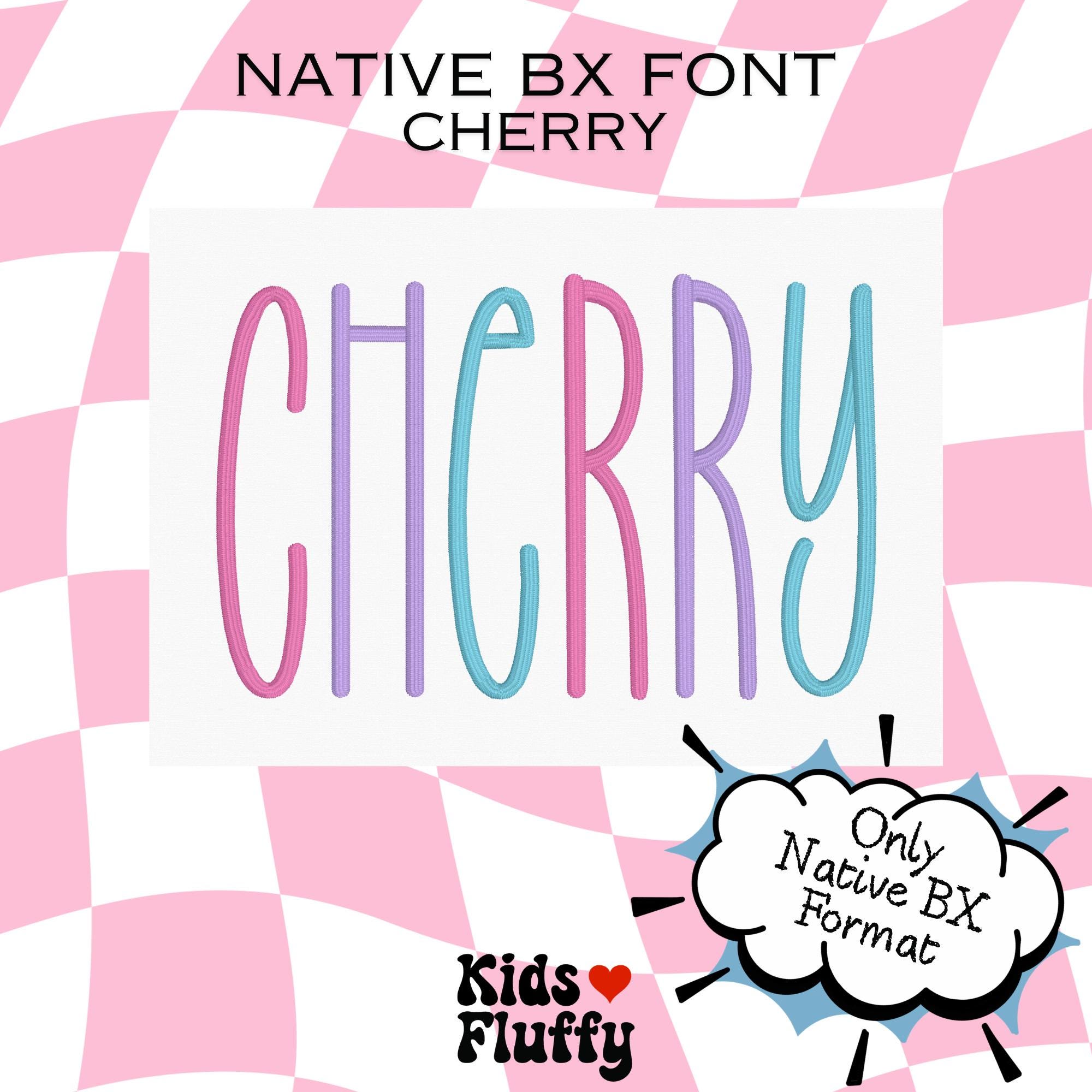 Native BX Font Cherry - Bx Font - Embrilliance Native BX Font - for ...