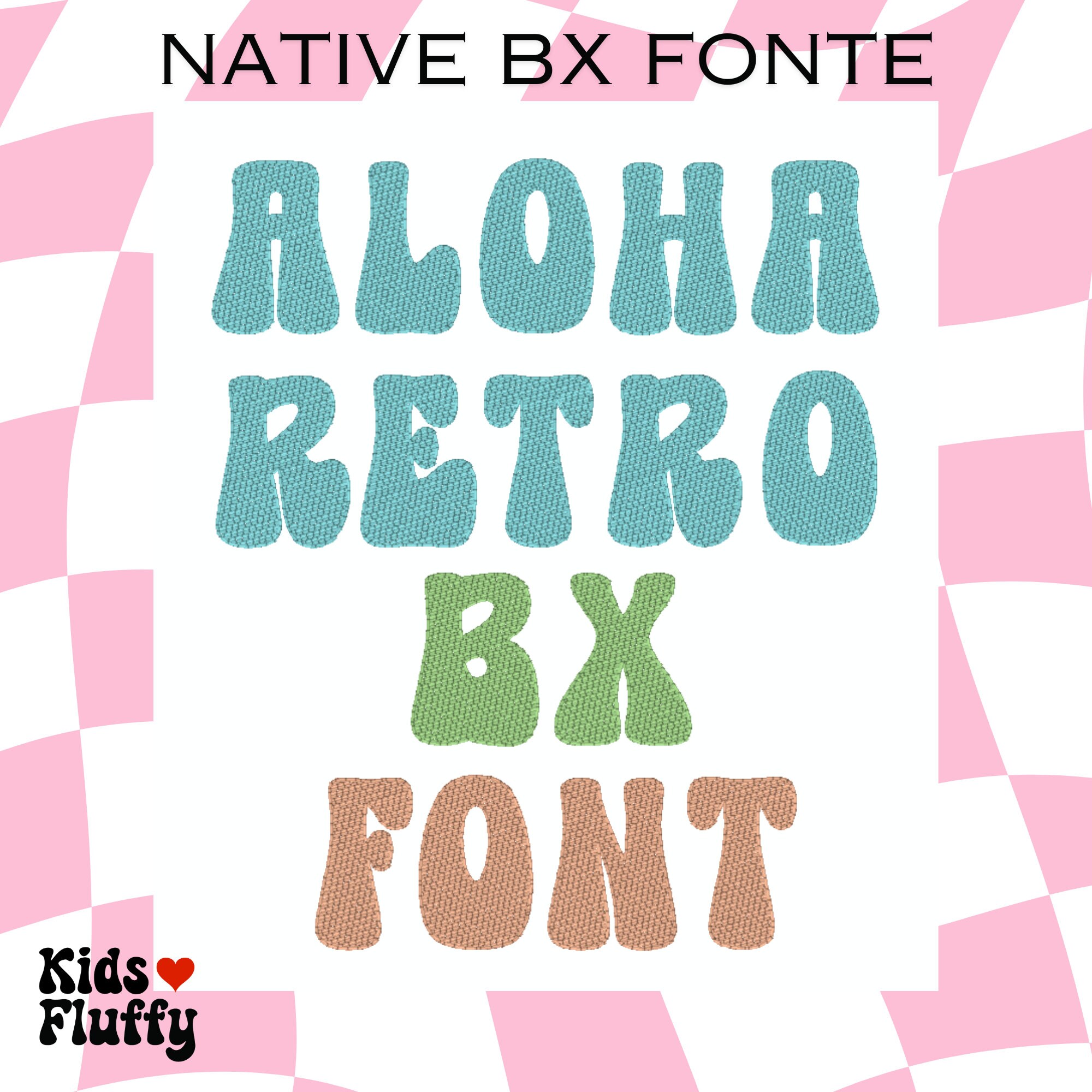 Bx Aloha Retro Embroidery Font - BX Native Format - BX Embroidery ...