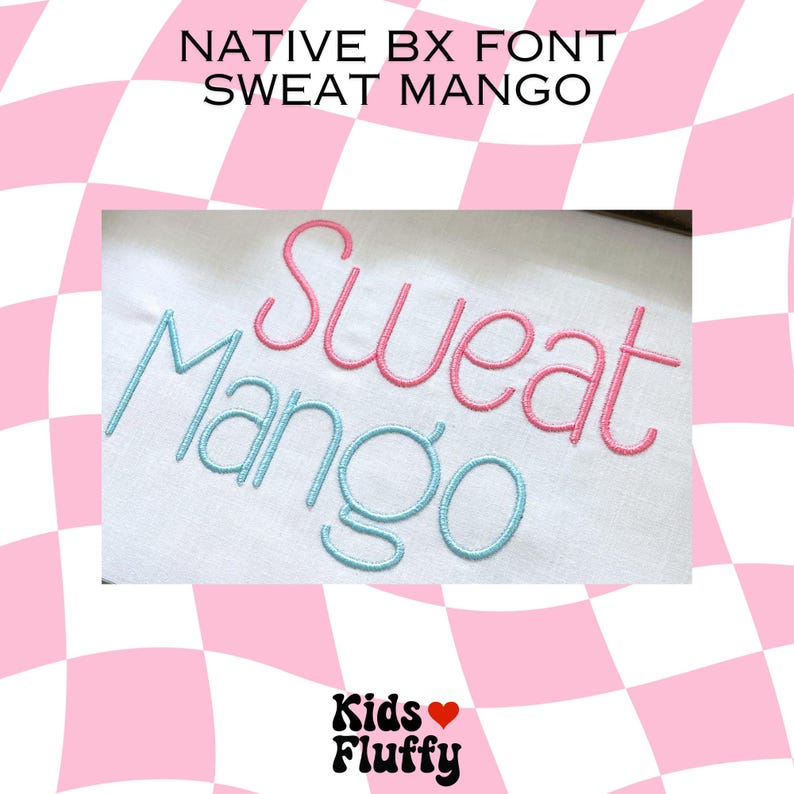 Native BX Font Sweat Mango - Bx Font - Embrilliance Native BX Font ...