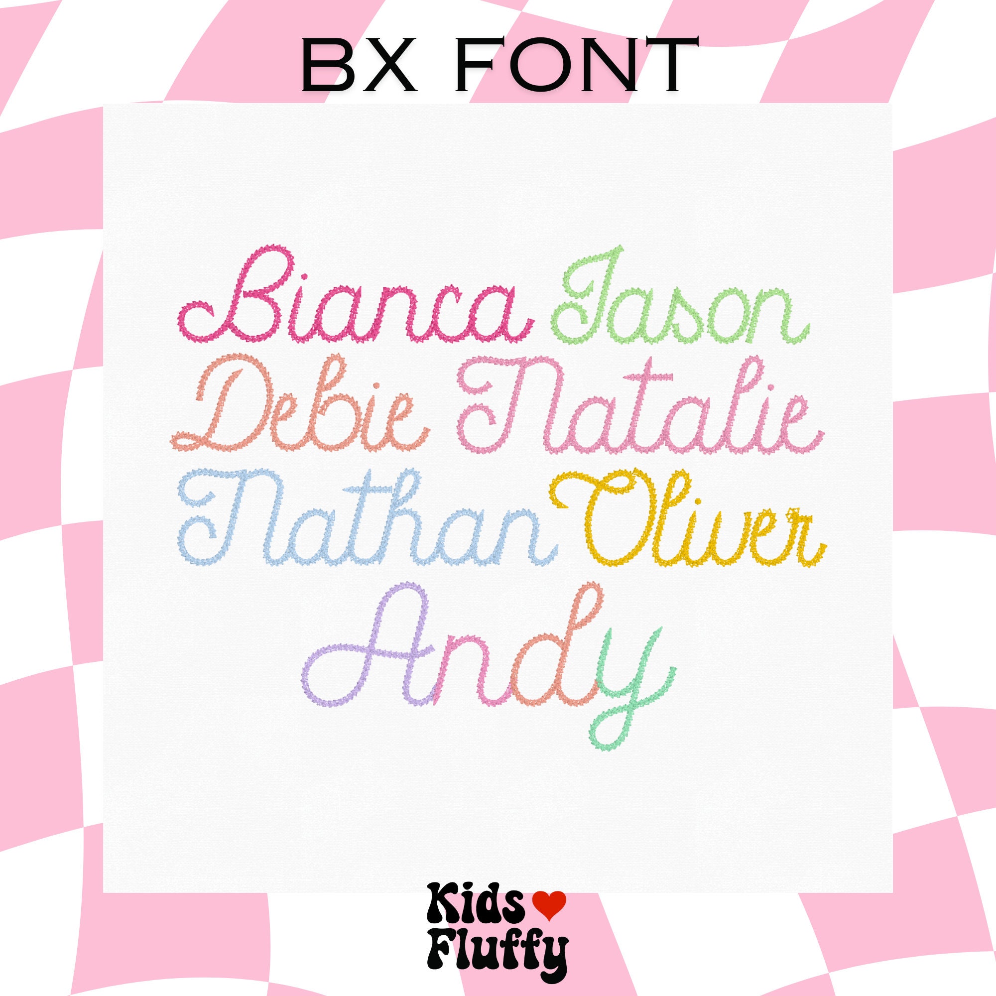 BX Embroidery Font Ariana Bx Native Format BX Embroidery Alphabet BX ...