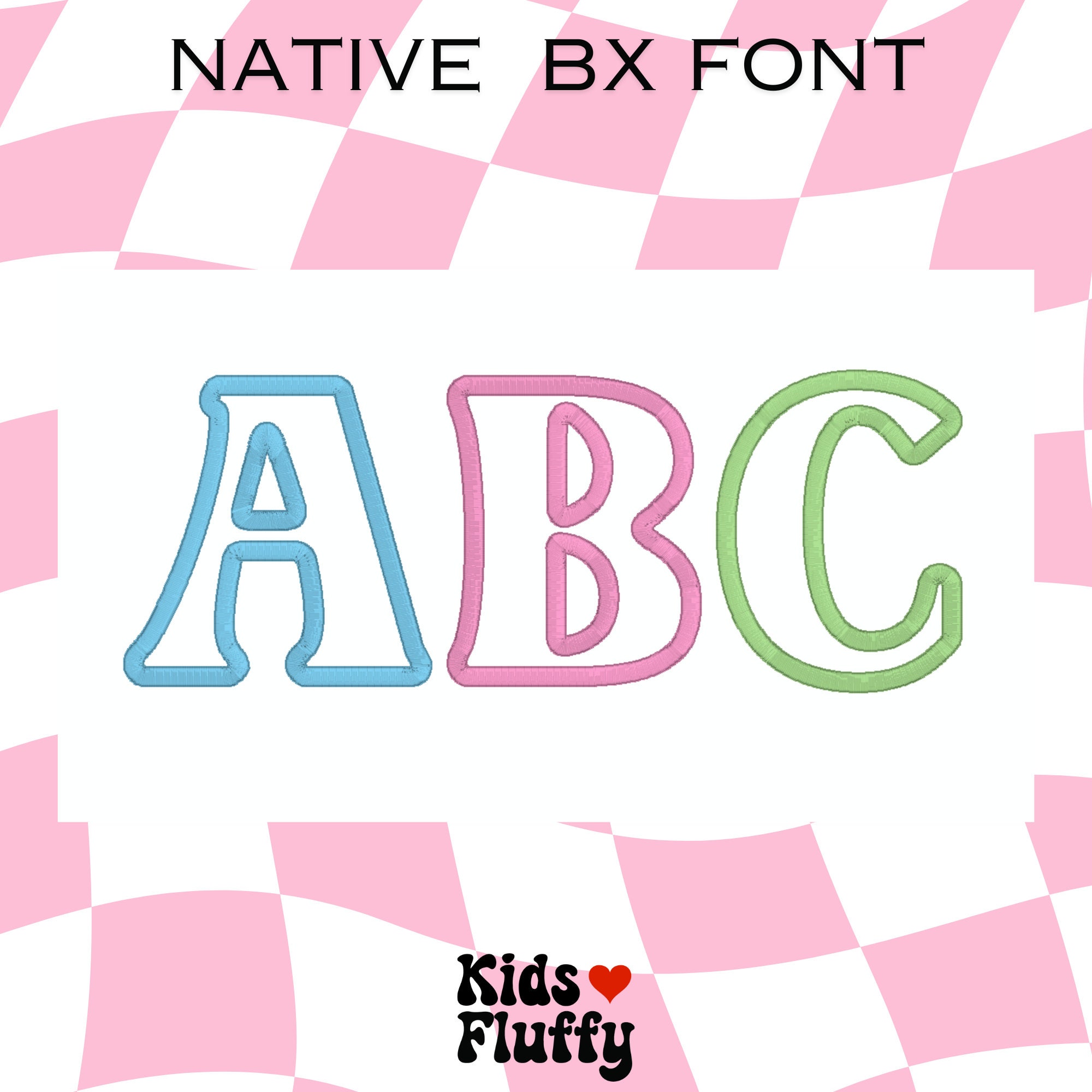 Resnick Applique Native BX Font - Applique Bx Font - Embroidery ...