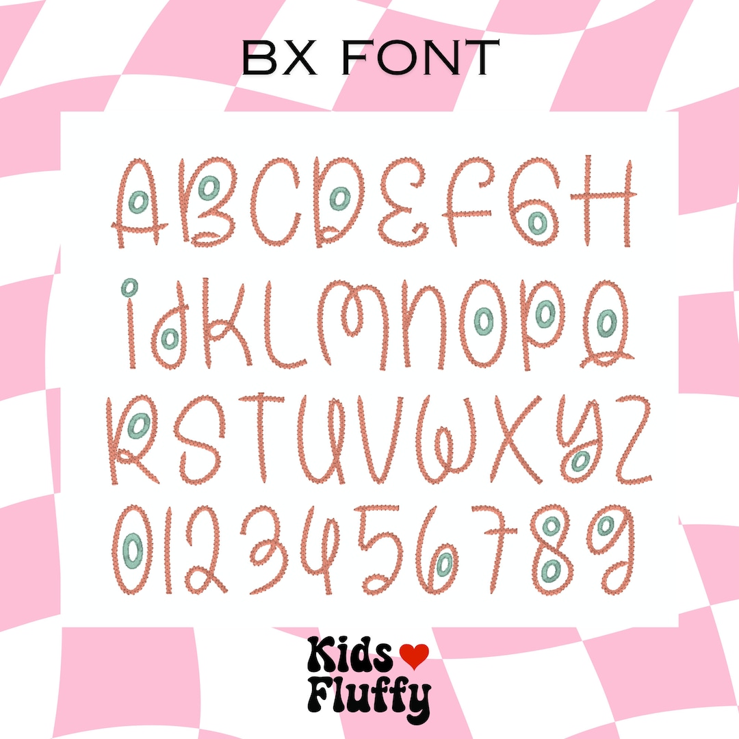 Alo Hippiy Embroidery Font - BX Native Format - BX Embroidery Alphabet ...