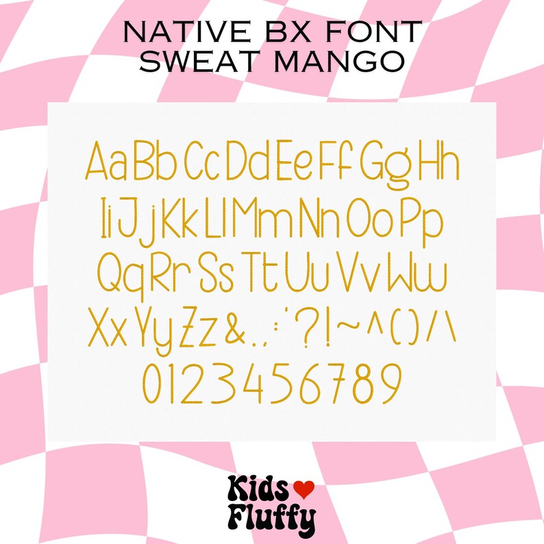 Native BX Font Sweat Mango - Bx Font - Embrilliance Native BX Font ...