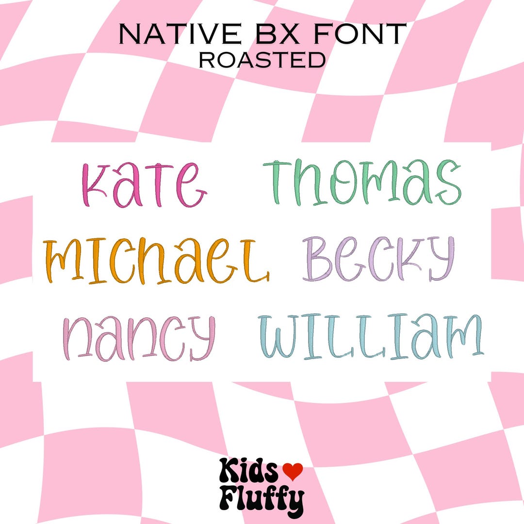 Native BX Font Roasted - Bx Font - Native Bx Font - Embroidery Font ...