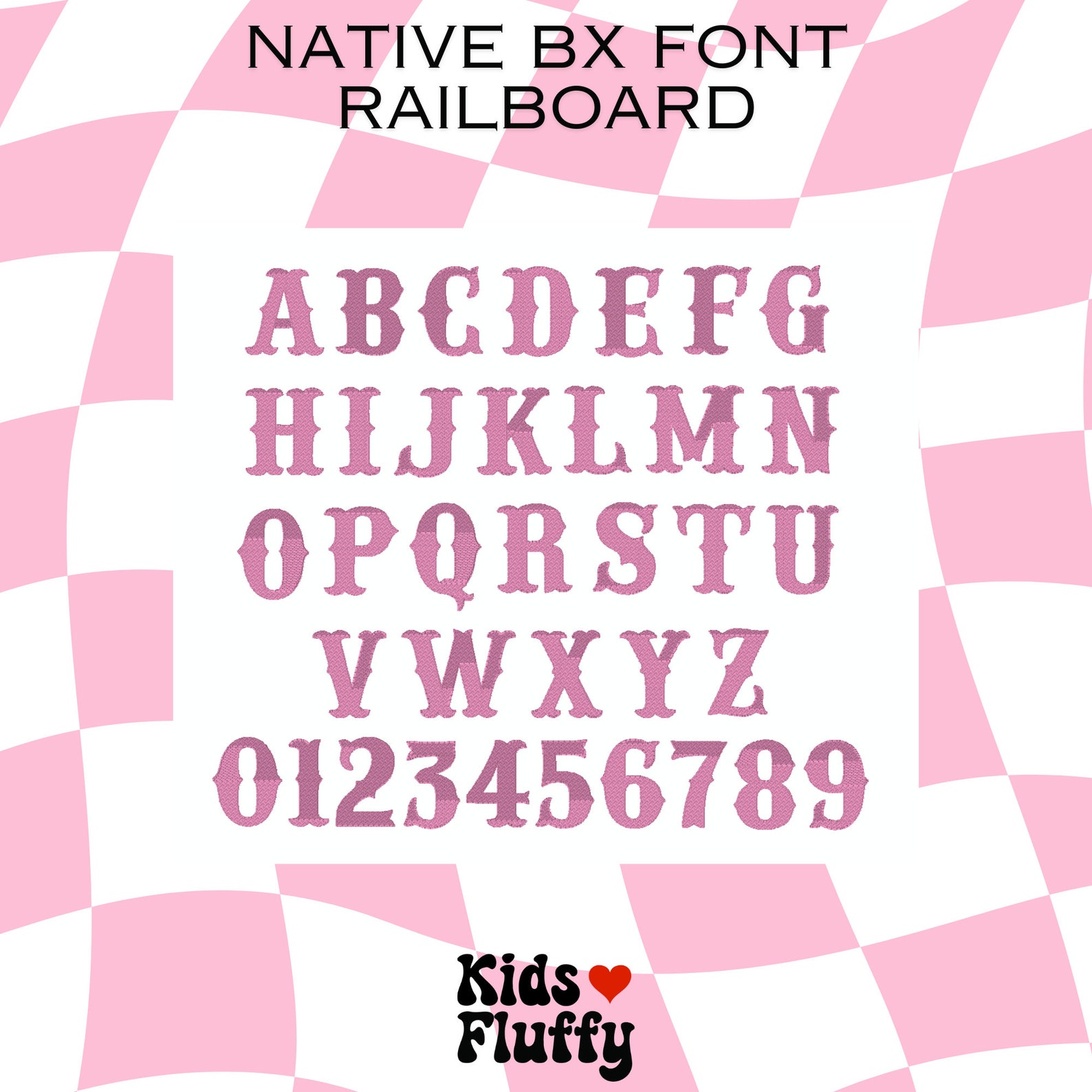 Native BX Font Railboard - Bx Font - Native Bx Font - Embroidery Font ...