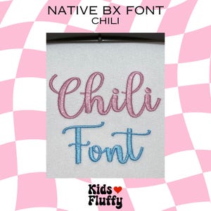 Native BX Font Chili - Bx Font - Embroidery - Embroidery Font ...