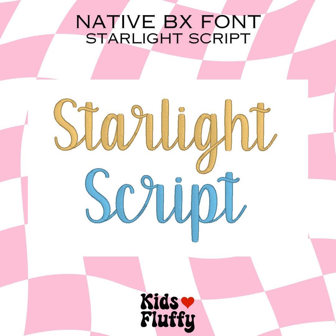 Native BX Font Starlight Script - Bx Font - Embroidery - Embroidery ...