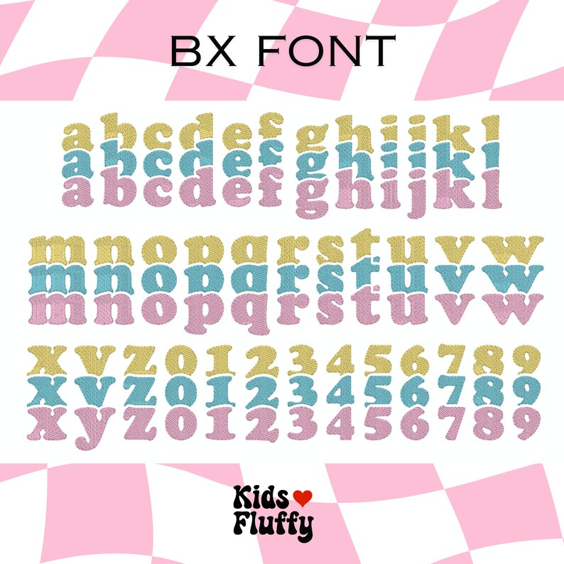 Triad3 Embroidery Font - BX Native Format - BX Embroidery Alphabet - BX ...