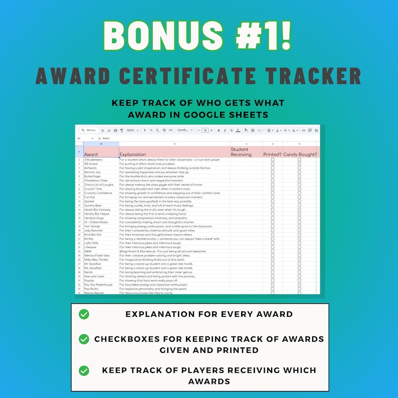 Soccer Candy Bar Awards | Printable Team Certificates | 200 Editable ...