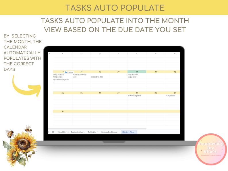 Digital to Do List Template Google Sheets Daily Checklist Progress ...