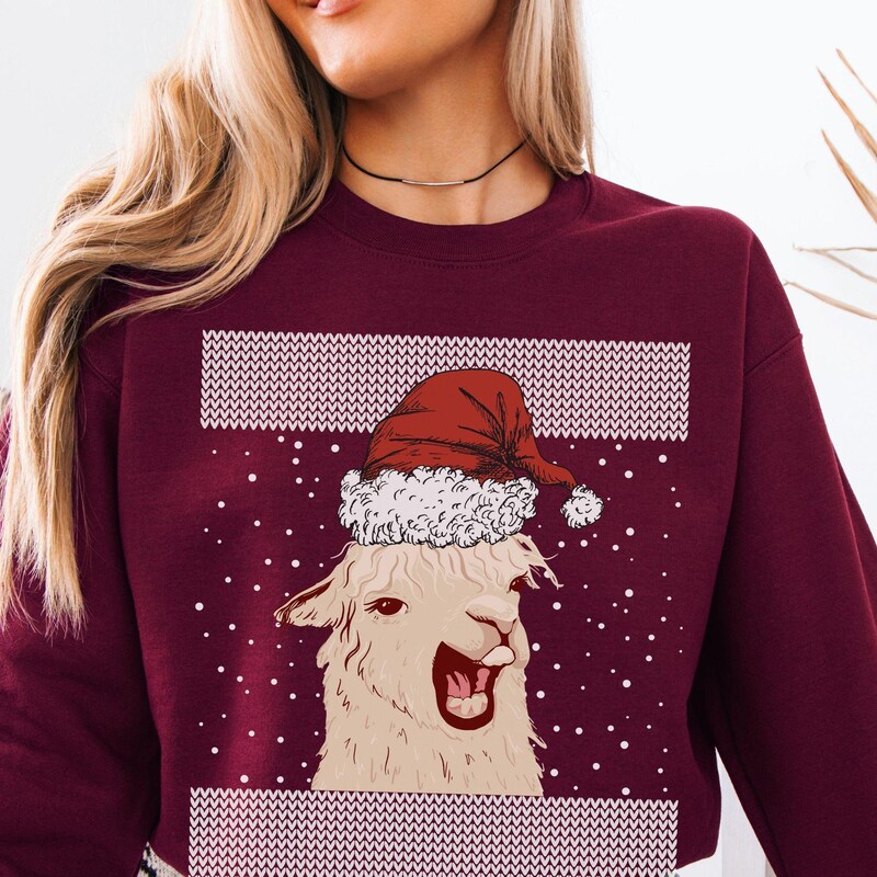 Fleece Navidad Sweater - Etsy