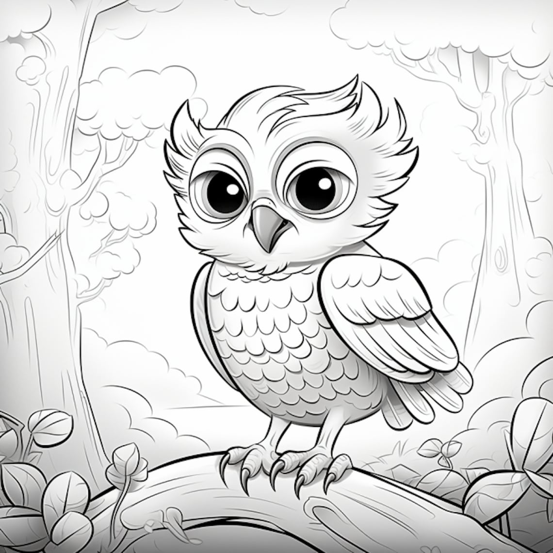10 Cute Hawk Coloring Pages for Kids, Printable Activity Sheets, Fun ...