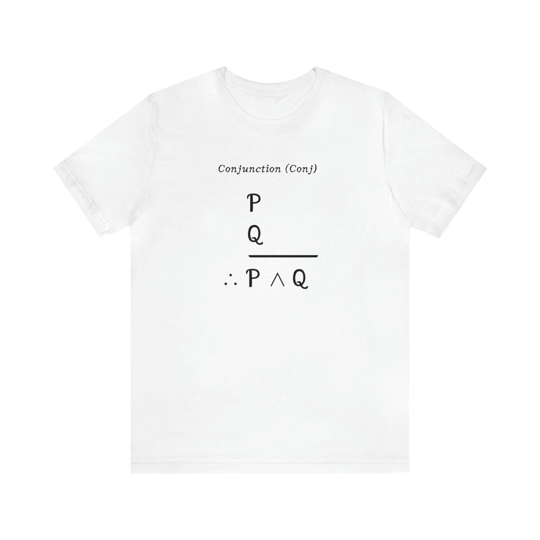 Conjunction Symbolic Logic Mathematics Equation Unisex Etsy