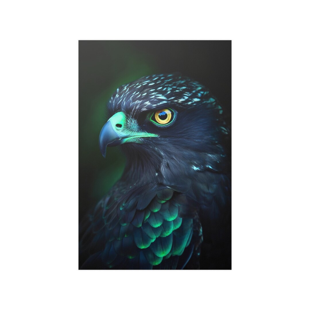 Neon Hawk Satin Posters 210gsm - Etsy