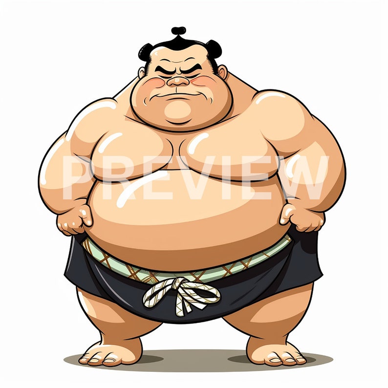 Sumo Clip Art Png X 20 Digital Culture Japanese Tradition Art Bundle ...