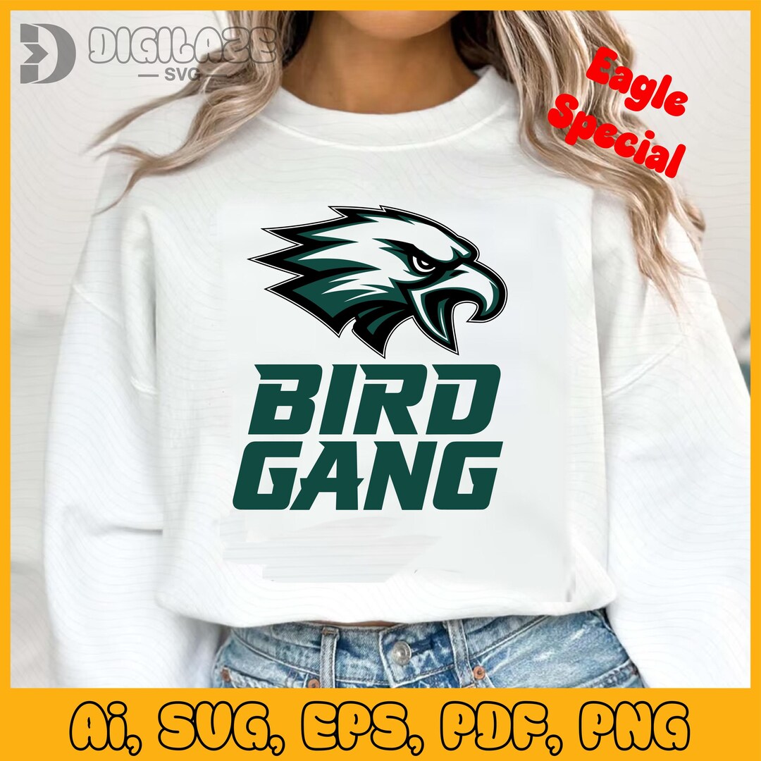 Bird Gang SVG, Bird Gang Eagle SVG PNG, Football Eagles, Eagle Svg ...