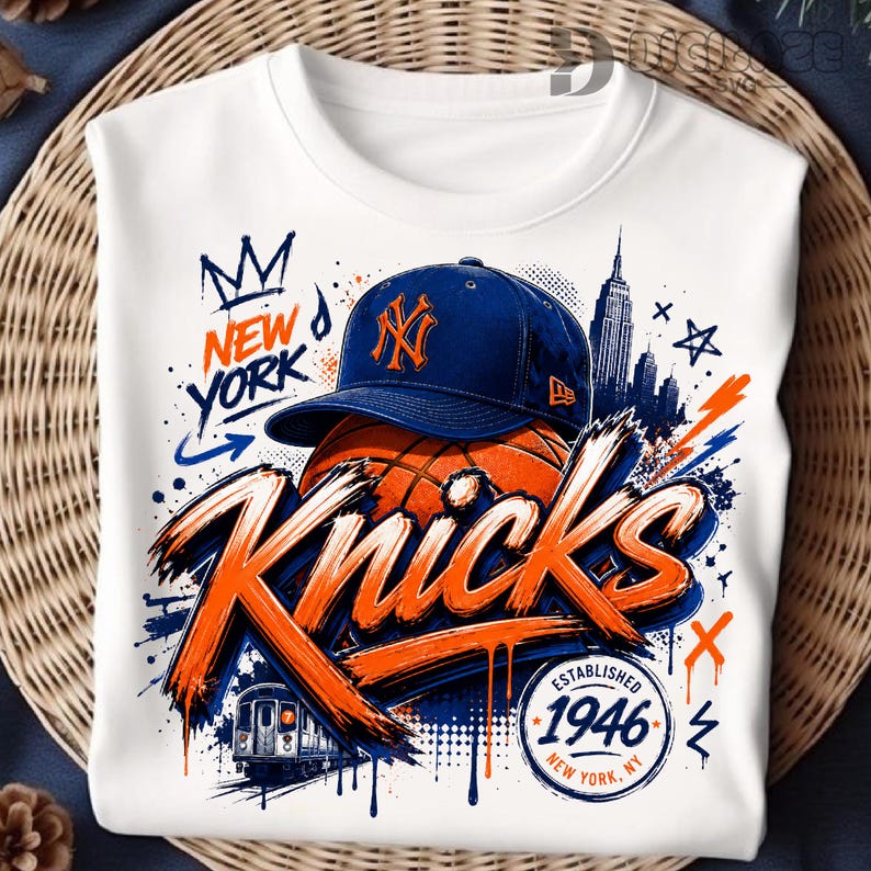 New York Knicks Street Basketball Graphic (digital Download) - Etsy