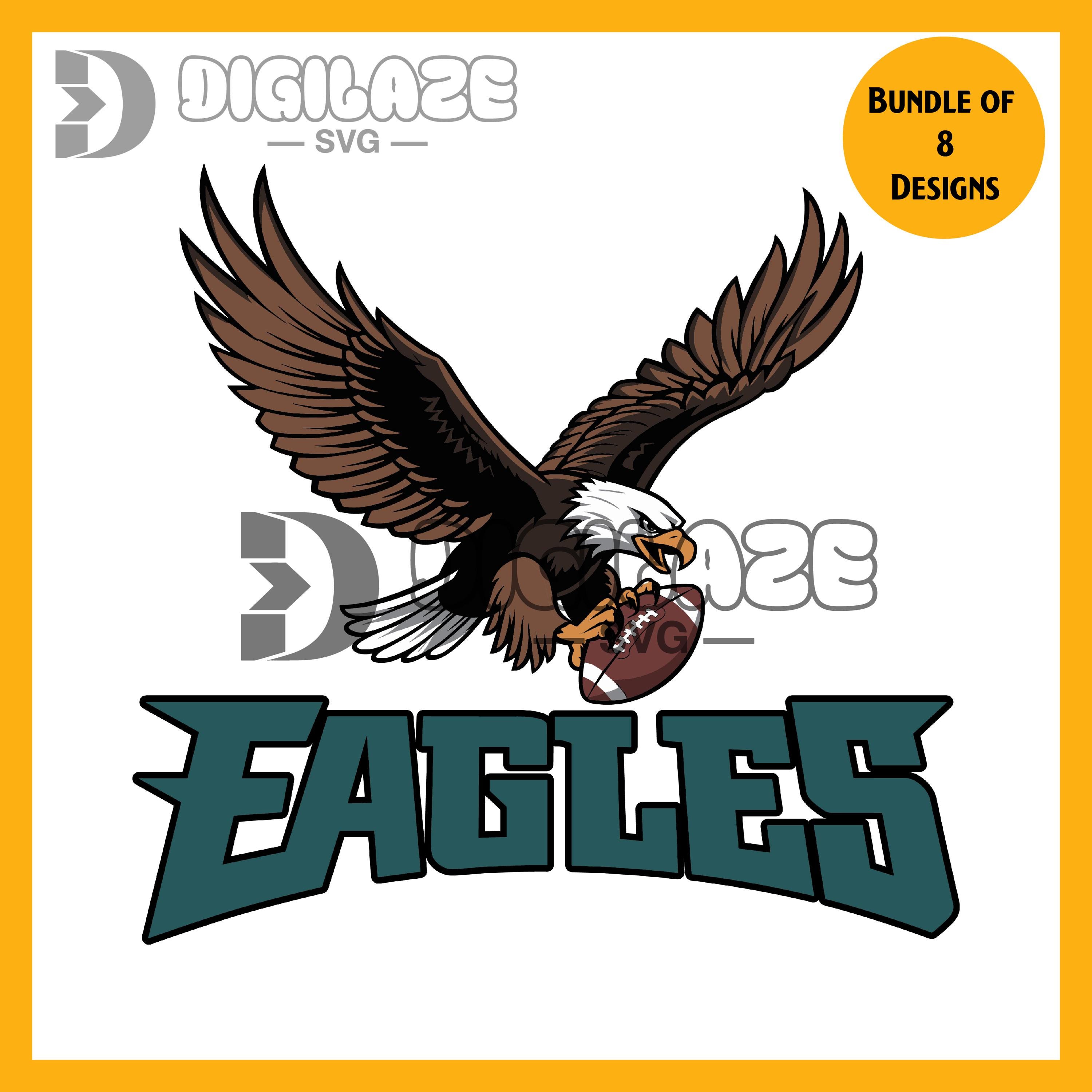 Eagles Football SVG Bundle: Retro Philadelphia Designs (digital ...