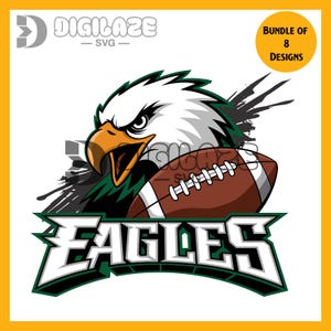 Eagles Football SVG Bundle: Retro Philadelphia Designs (digital ...