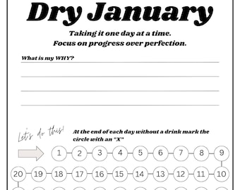 Printable 30 Day Sobriety Journal PDF Sobriety Tracker Recovery Journal ...