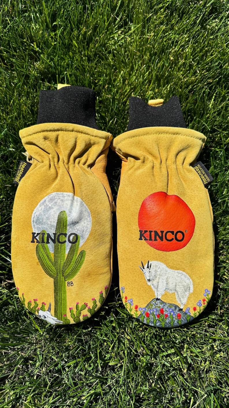 Custom Painted Kinco Gloves - Etsy
