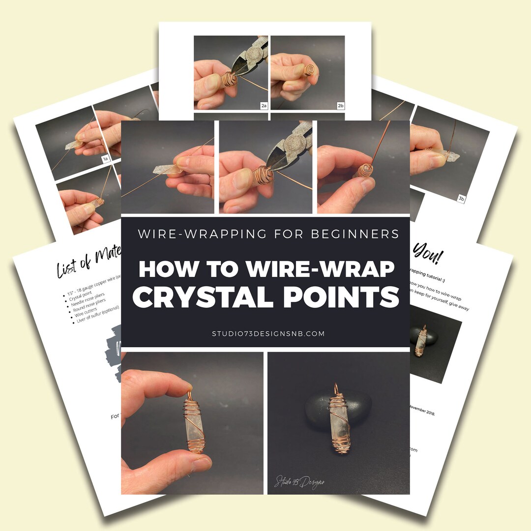 How to Wire-wrap Crystal Points [PRINTABLE PDF TUTORIAL] - Etsy