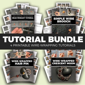 4 Tutorials - Wire Wrapping for Beginners Tutorial Bundle With FREE ...
