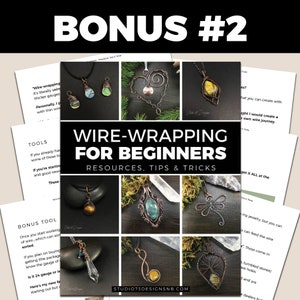 4 Tutorials - Wire Wrapping for Beginners Tutorial Bundle With FREE ...
