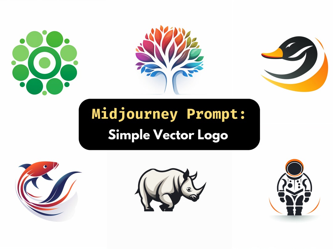 Simple Vector Logo Midjourney Prompt | Modern Business Logo Design ...