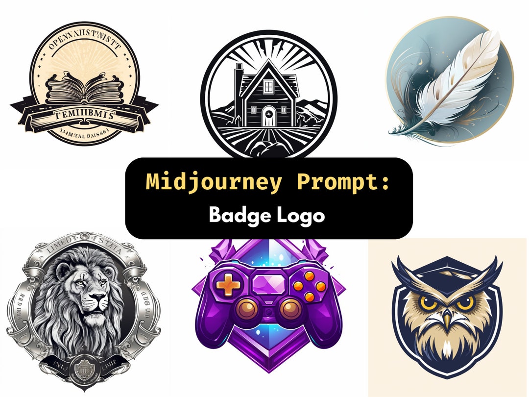 Badge Logo Midjourney Prompt | Detailed Modern Simple Business Logo ...