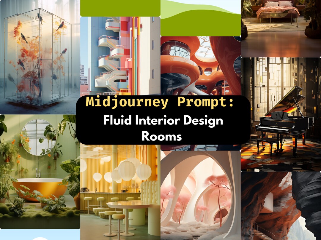 Fluid Interior Design Rooms Midjourney Prompt | Professional ...